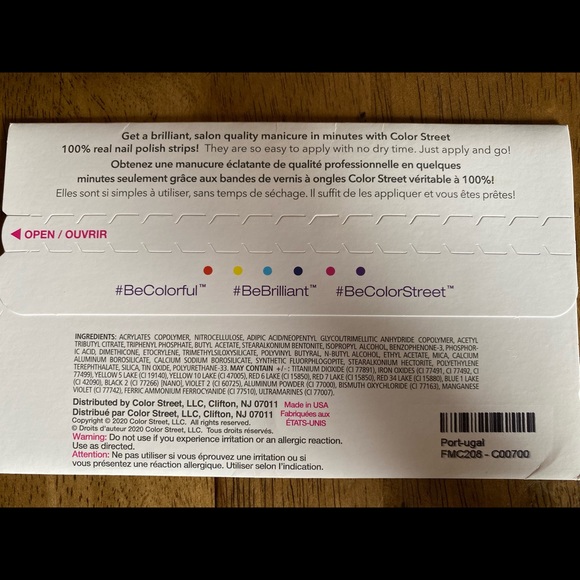 Color Street | Makeup | Portugal Color Street Set | Poshmark